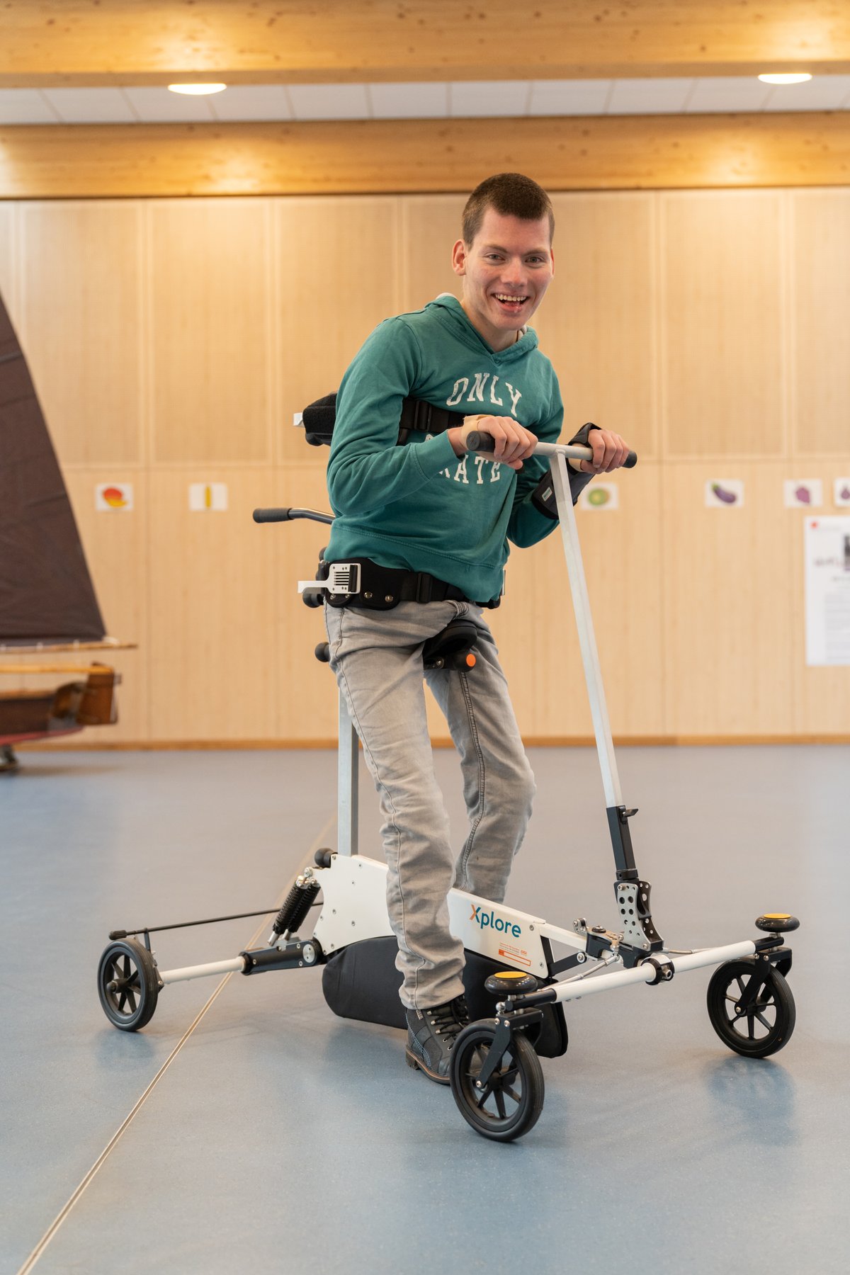 Selbstständig und freudvoll bewegt sich Hauke mit dem Xplore